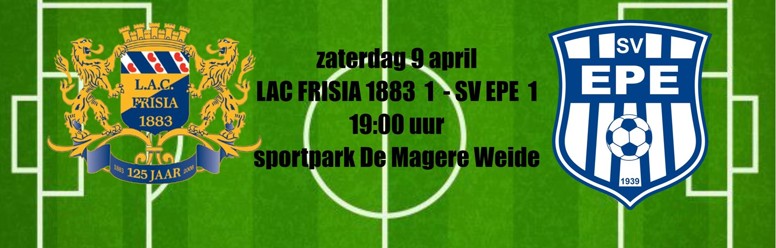LAC FRISIA 1883 1 - SV EPE 1 : verslag - SV Epe