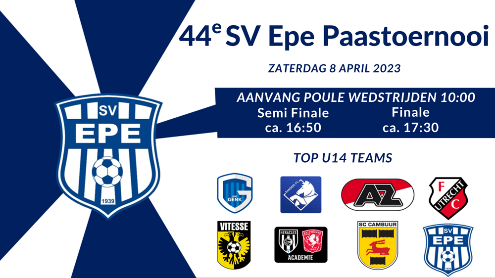 Uitnodiging 8 april 2023 - SV Epe