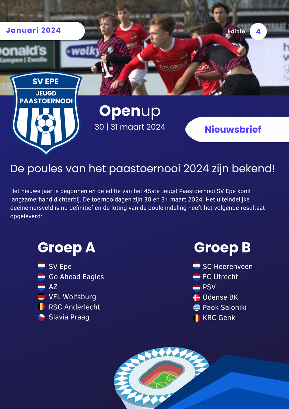 Update Paastoernooi 2024 - SV Epe