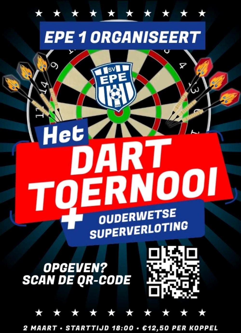 EPE 1 organiseert Het SV Epe DARTTOERNOOI !! - SV Epe