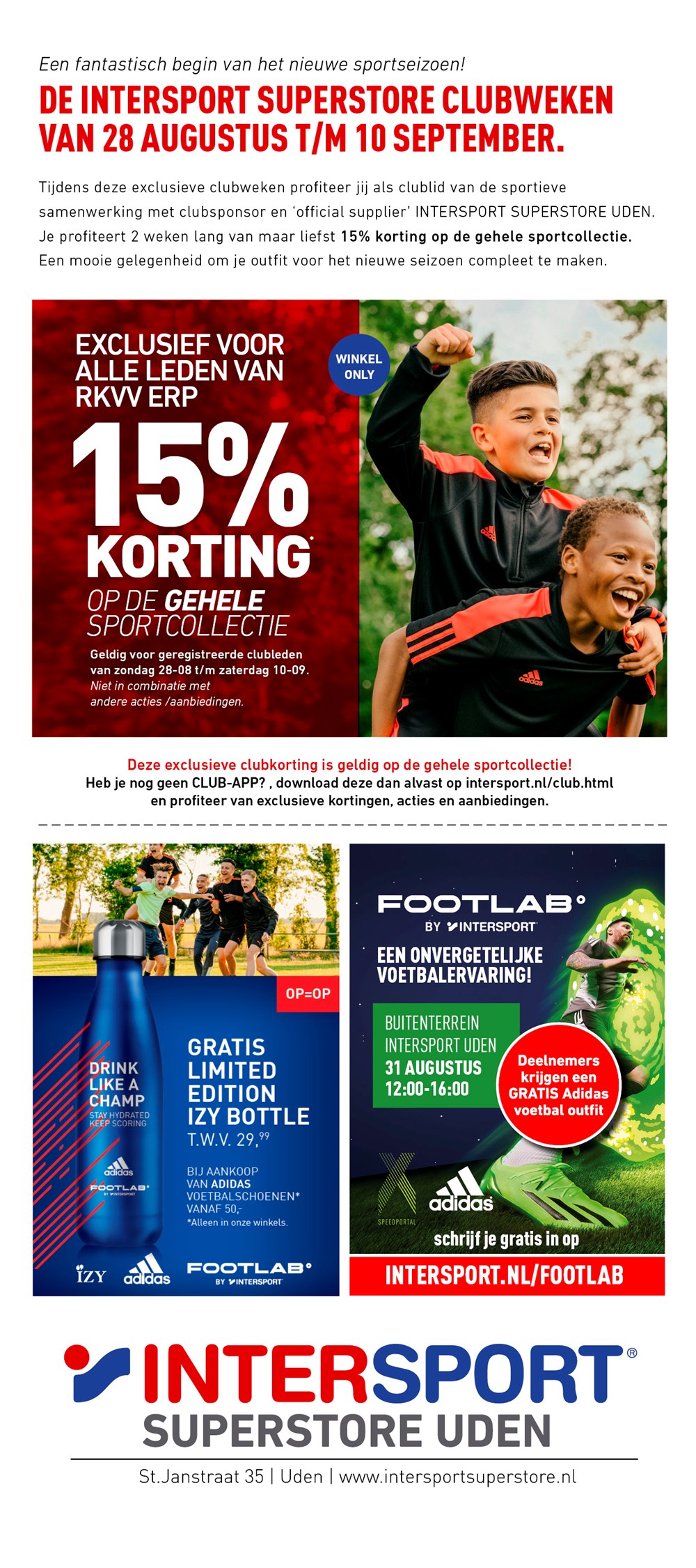 Profiteer van 15% korting tijdens de Intersport Superstore Clubweken ...