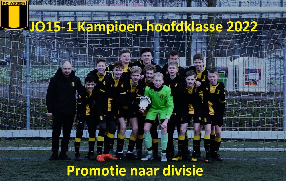 JO15-1 kampioen Hoofdklasse - FC Assen