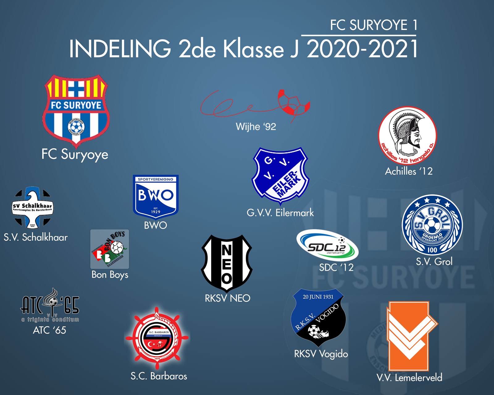 Competitie indeling seizoen 2020/2021 bekend - FC Suryoye