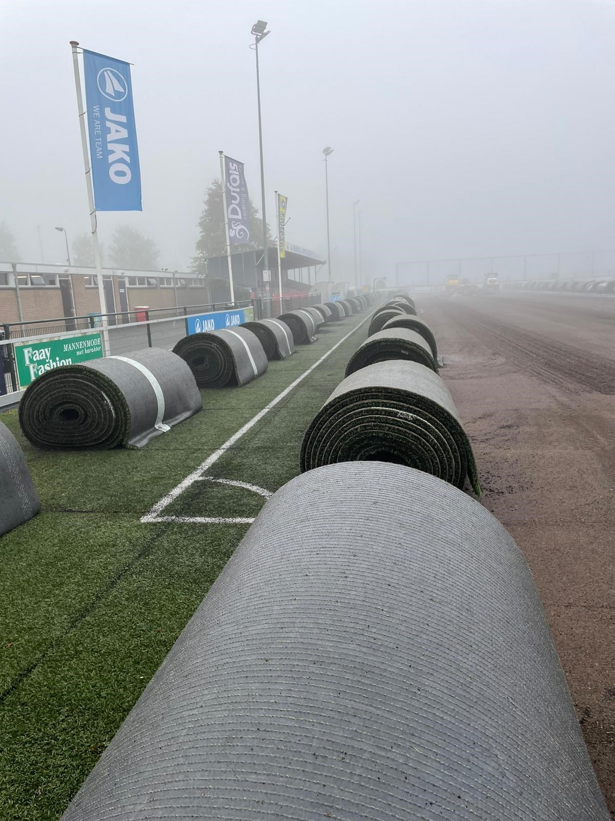 Van start met aanleg nieuwe kunstgrasvelden - BGC Floreant