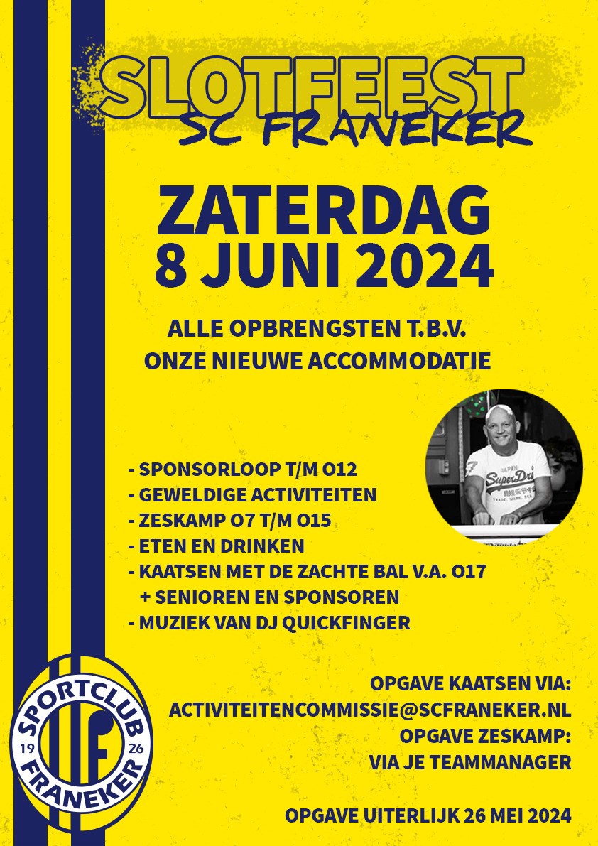 SC Franeker agenda - SC Franeker