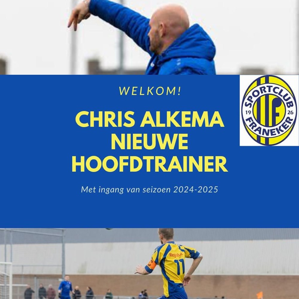 Nieuwe hoofdtrainer SC Franeker - SC Franeker