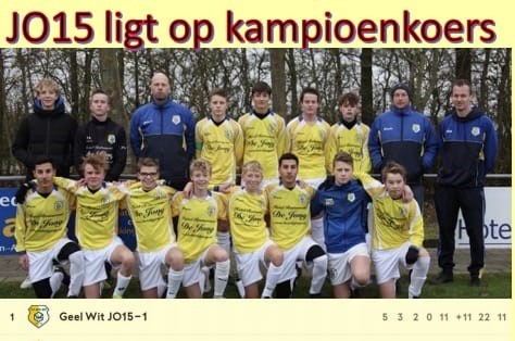 Onbevredigend einde tweede fase - V.V. Geel Wit Ameland