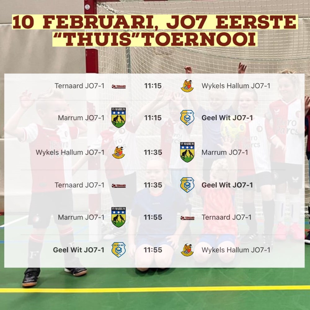 JO7 in actie, hoe gaat dat? - V.V. Geel Wit Ameland