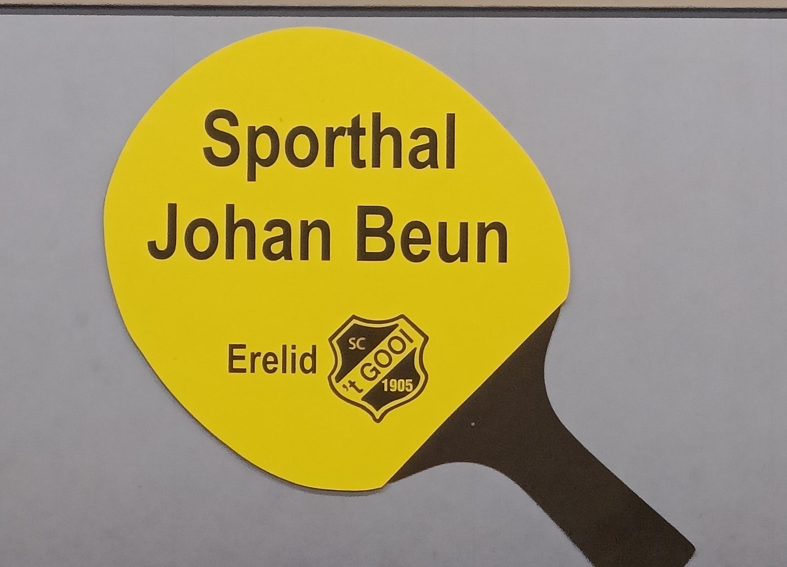 Gelukkig hebben we de Johan Beun sporthal! - SC 't Gooi