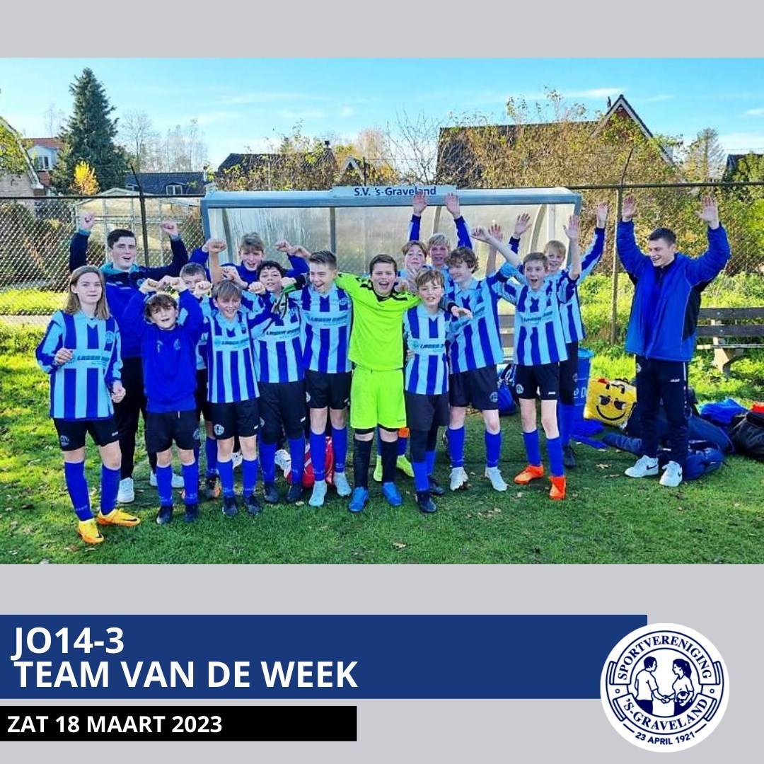 JO14-3, Team van de Week - s.v. 's-Graveland