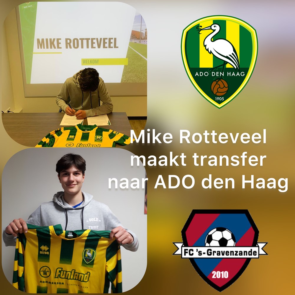 Mike Rotteveel maakt transfer naar ADO Den Haag - FC 's-Gravenzande ...