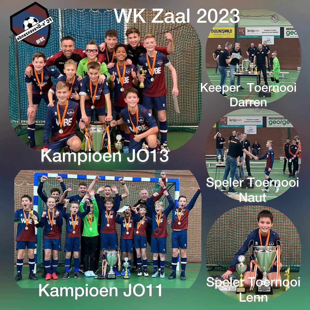 Kampioenen op het Westlands zaalvoetbal kampioenschap 2023 - FC 's-Gravenzande - waar plezier en ...