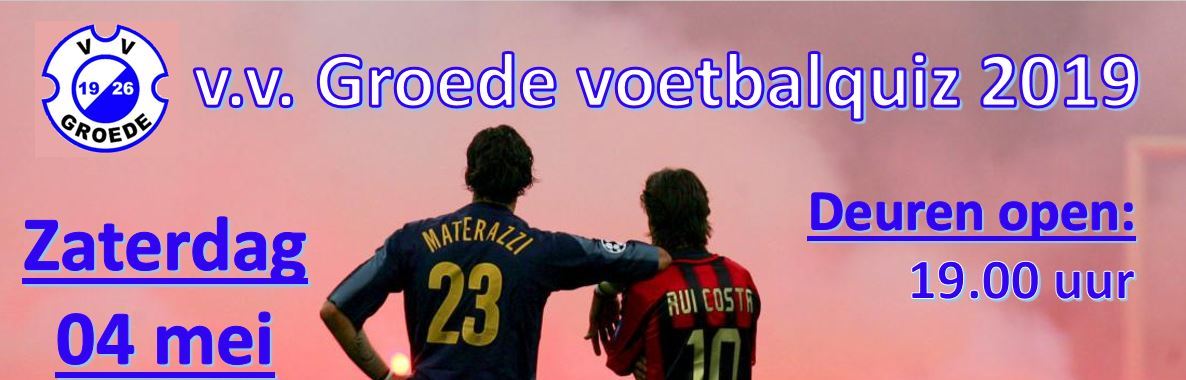 v.v. Groede voetbalquiz 2019 - v.v. Groede