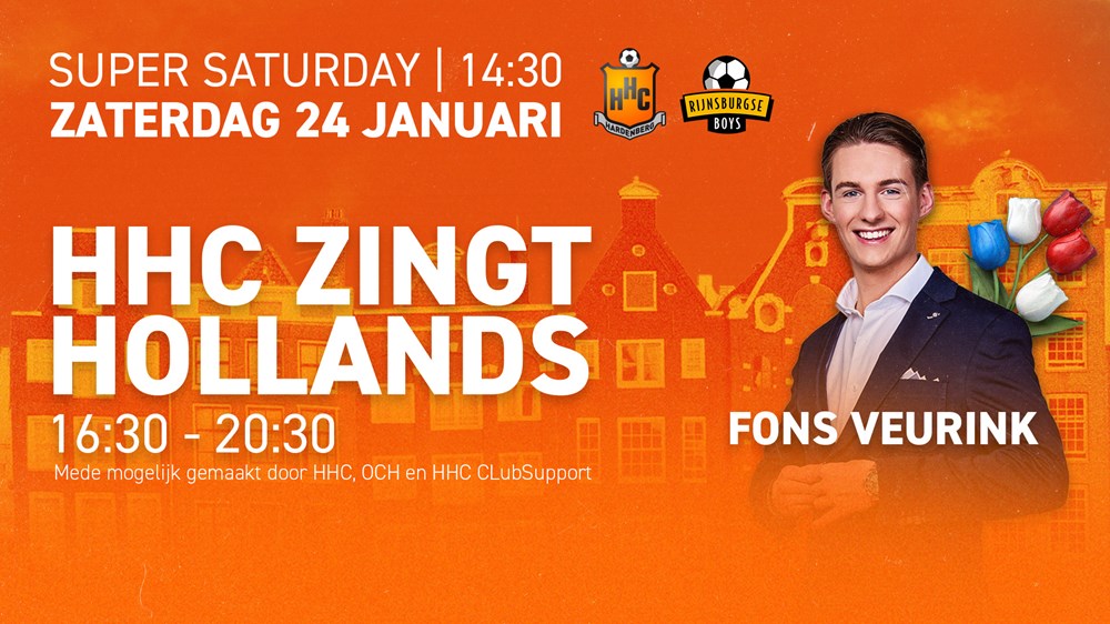 Super Saturday 24 januari 2026: HHC zingt Hollands - HHC Hardenberg