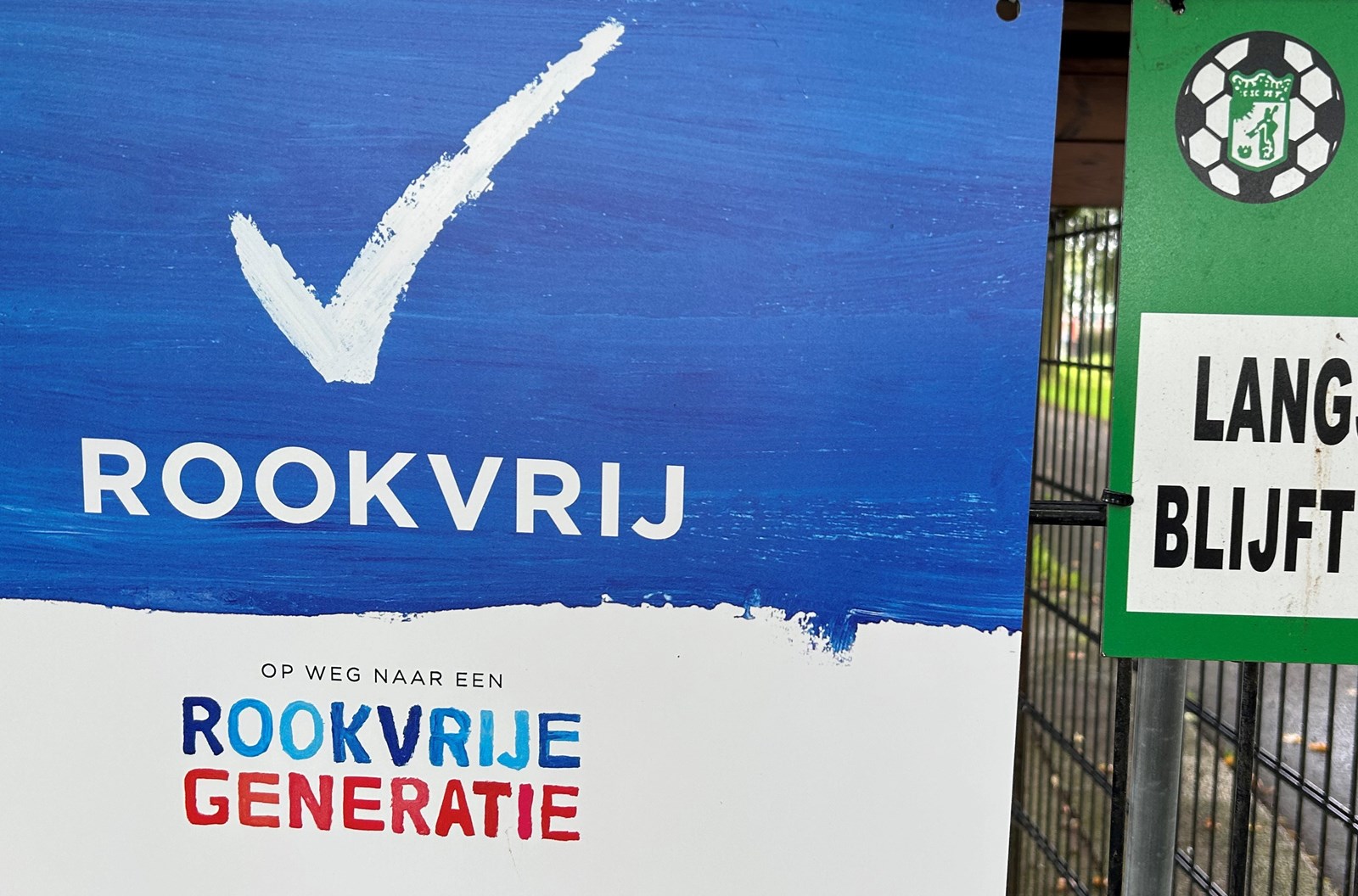 Sportpark De Berkte is een rookvrij sportpark - Hapse Boys