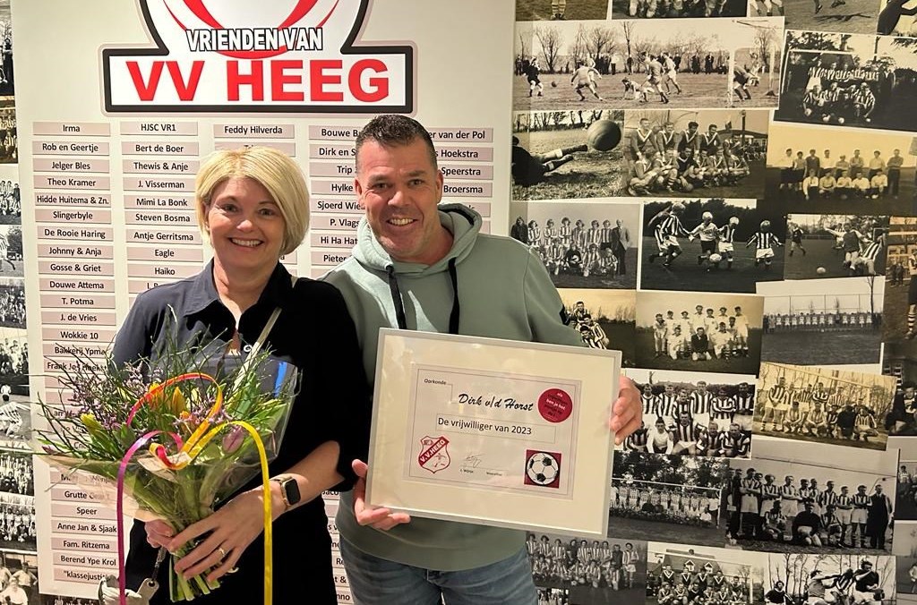 Dirk van der Horst vrijwilliger van het jaar - Voetbalvereniging Heeg
