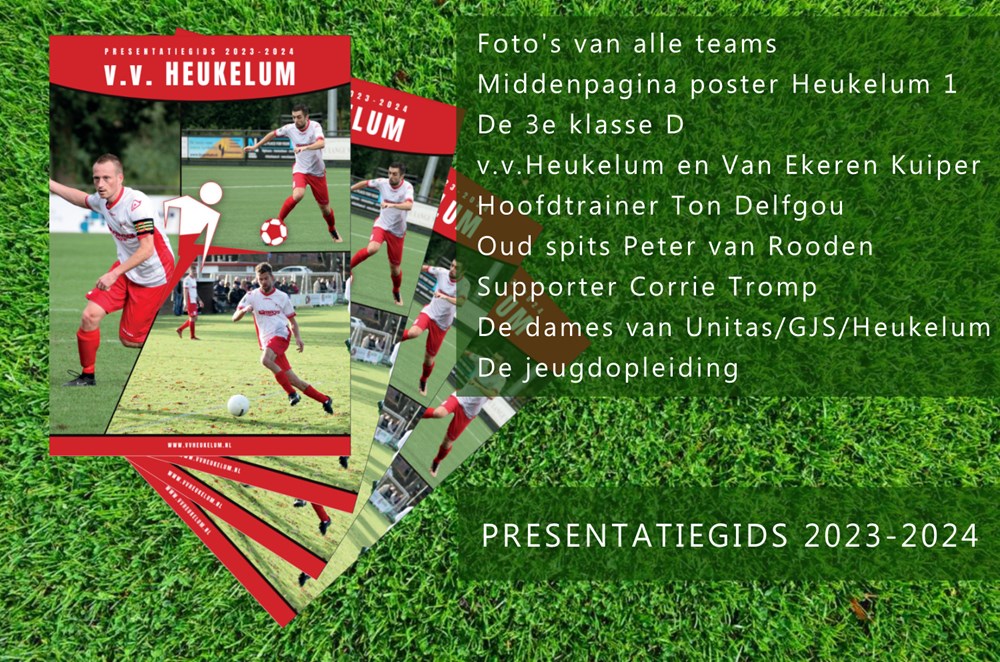 Binnenkort: De presentatiegids 2023-2024 - Voetbalvereniging Heukelum