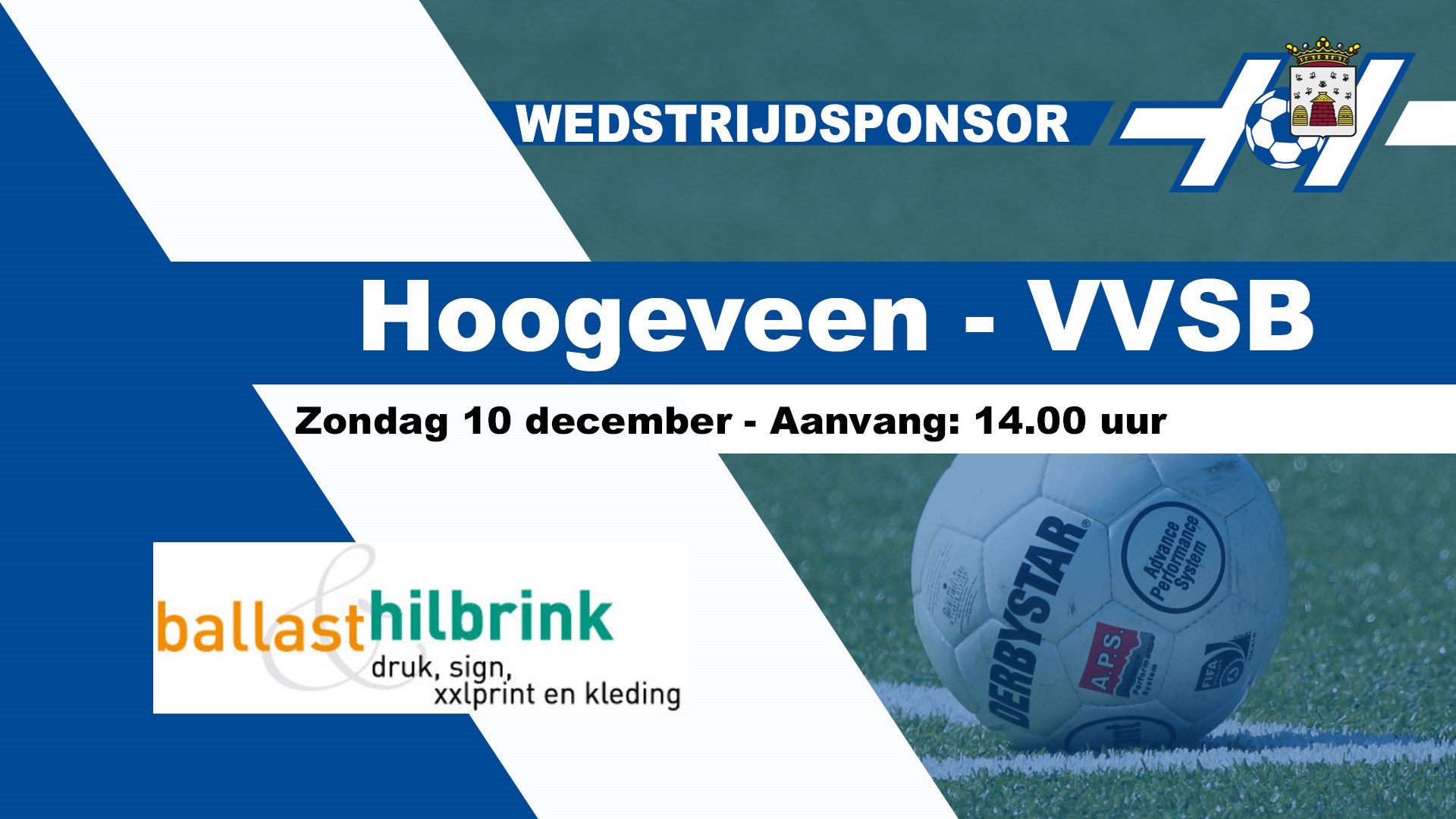 Hoogeveen 1 (zon) - VVSB - Officiële website Voetbalvereniging Hoogeveen