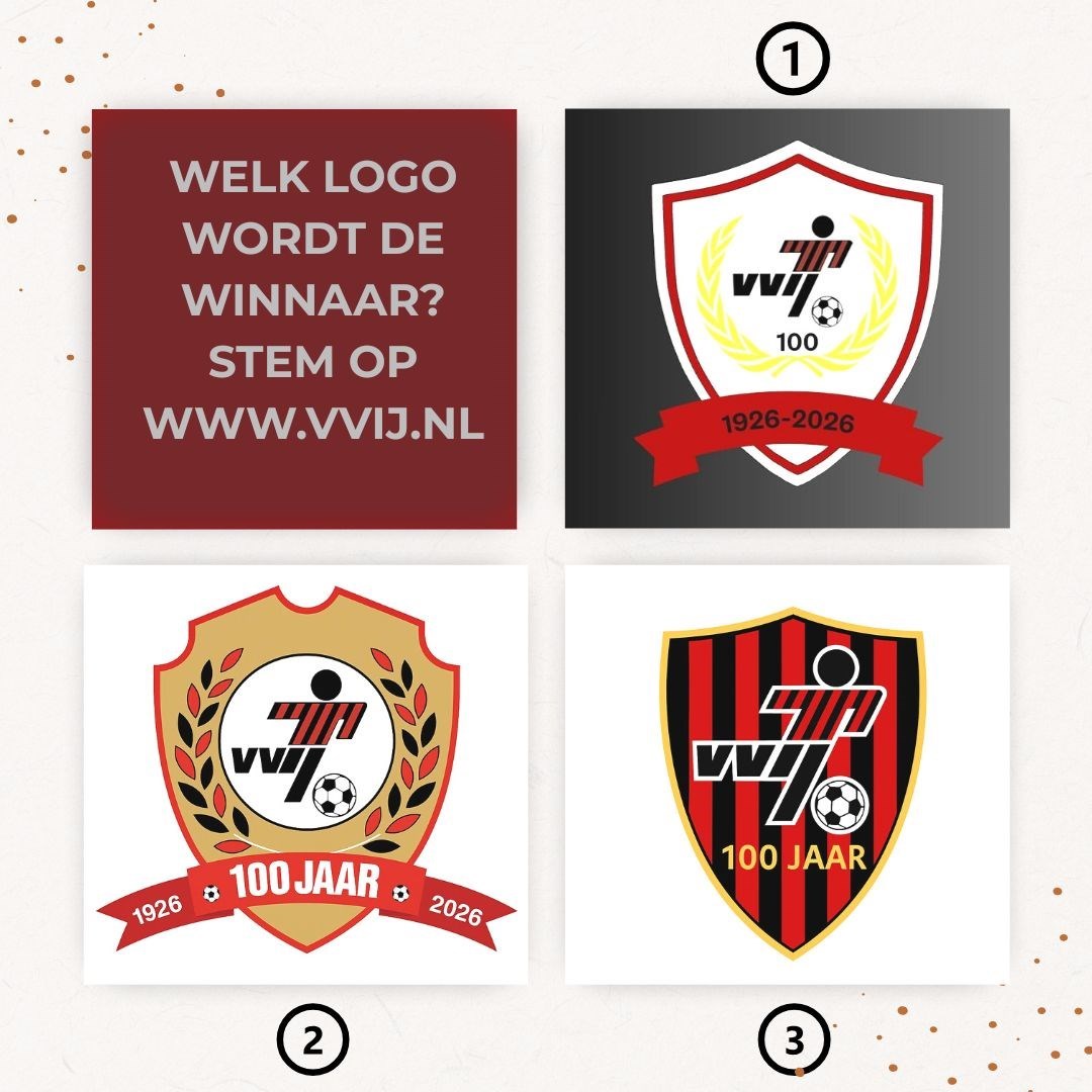 13-7: Stem nu op het VVIJ 100 Jaar logo! - WIJ ZIJN VVIJ