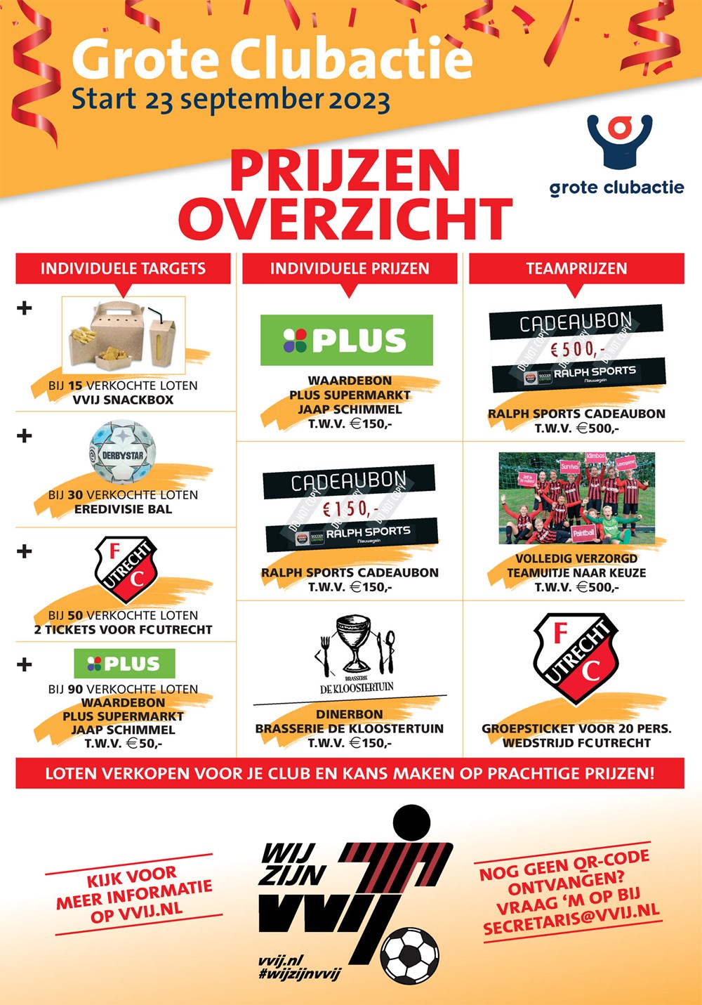 18-09: VVIJ gaat los met de Grote Clubactie - WIJ ZIJN VVIJ