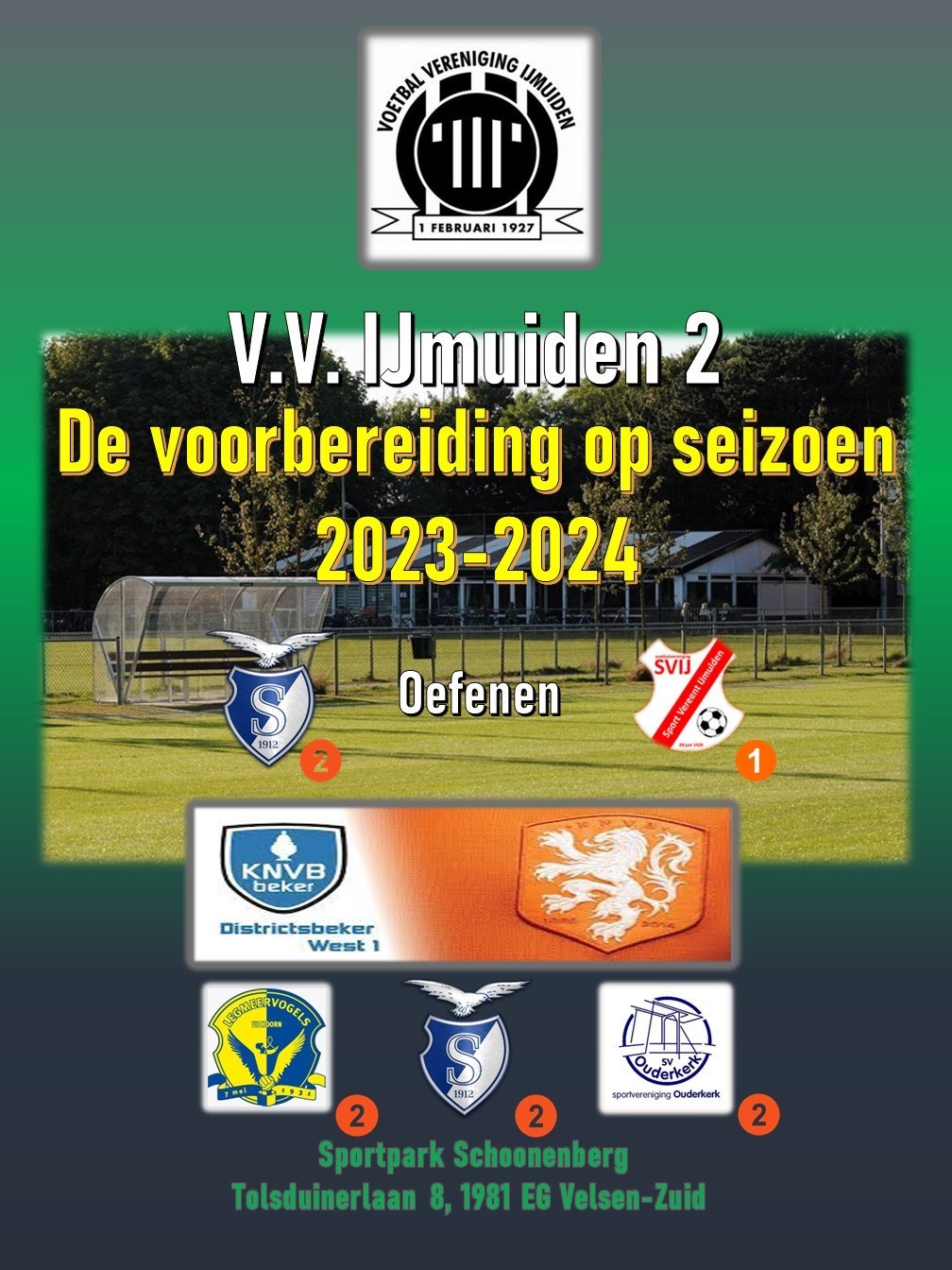 V.V. IJmuiden 2 - De voorbereiding op seizoen 2023-2024