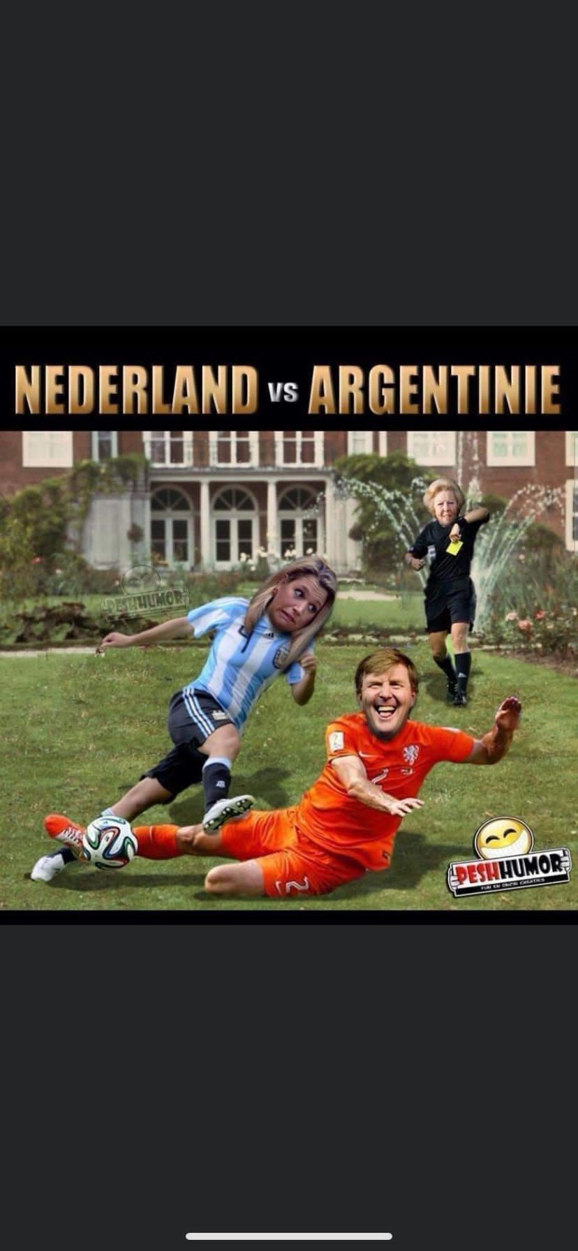 Vrijdag 9 december 2022: Nederland - Argentinië in de kantine