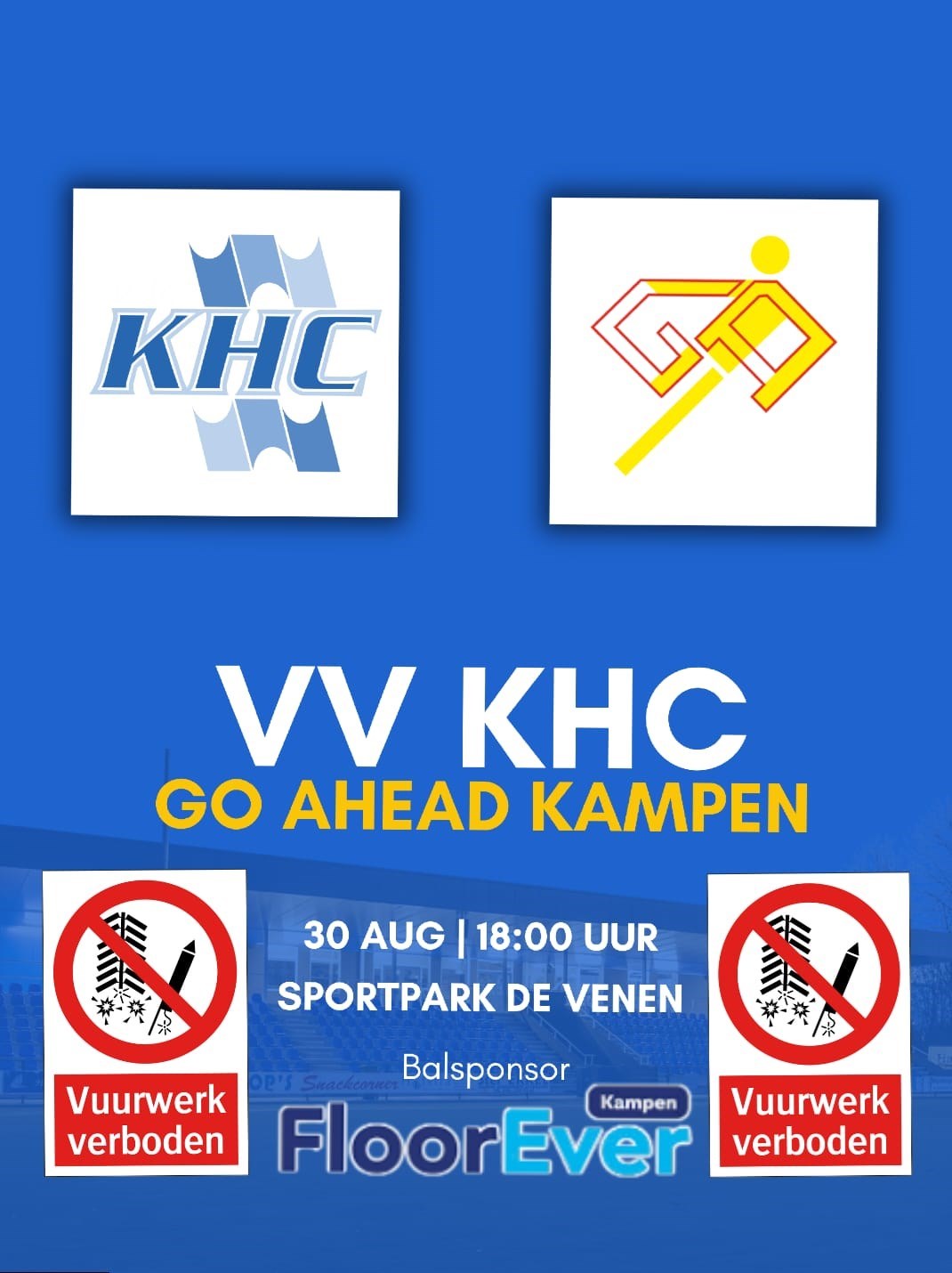 Bekerwedstrijd KHC-Go-Ahead 18.00 uur - KHC