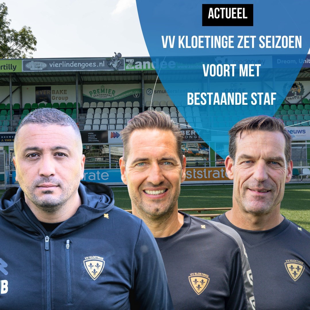 VV Kloetinge zet seizoen voort met bestaande staf - VV Kloetinge