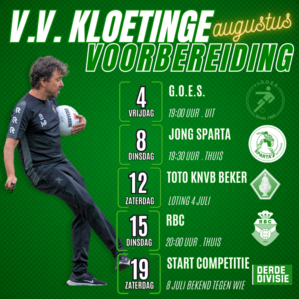 VV Kloetinge is het nieuwe seizoen begonnen - VV Kloetinge