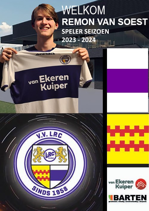 Welkom Remon van Soest - v.v. LRC Leerdam