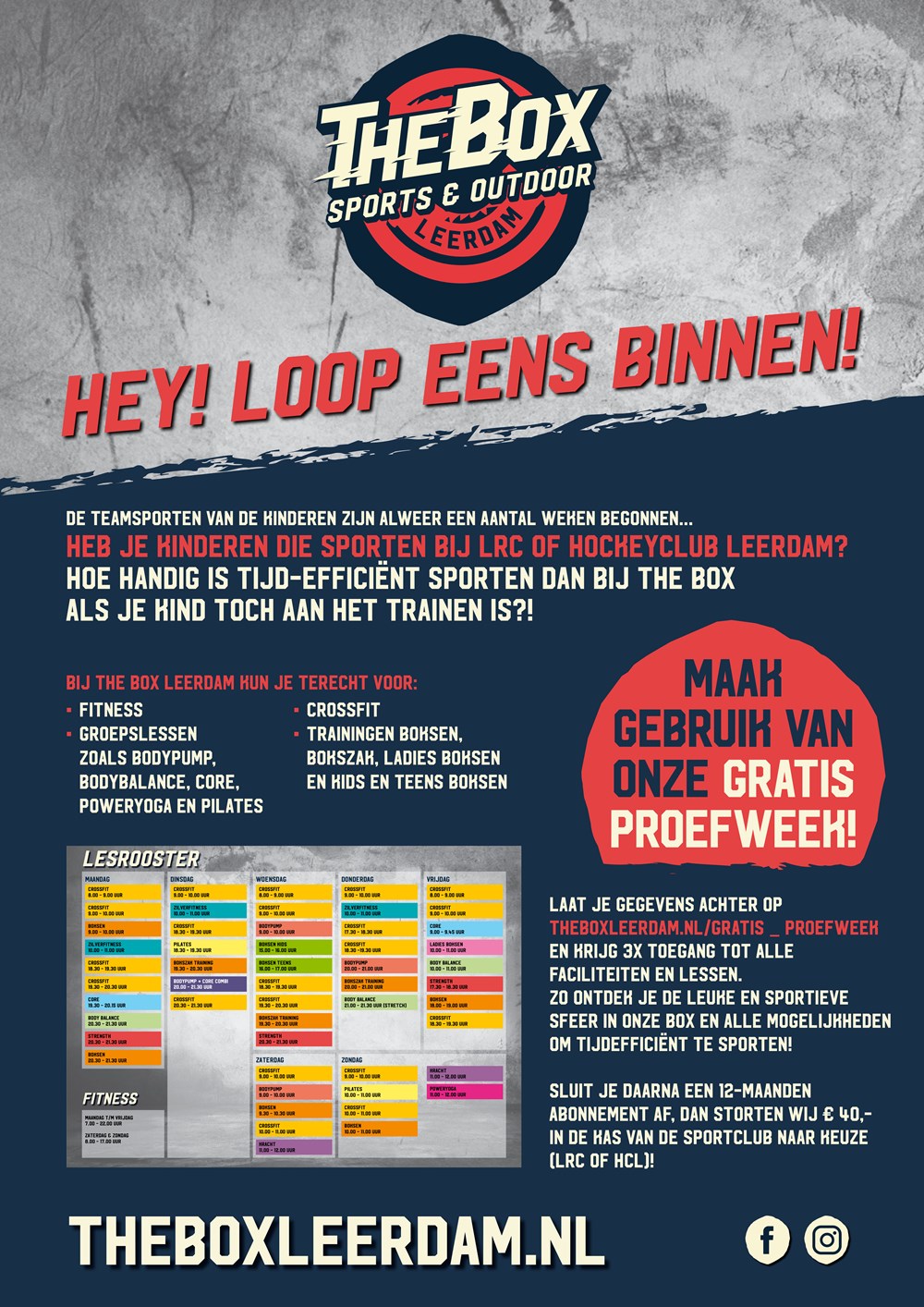 ACTIE: THE BOX LEERDAM HEEFT EEN LEUKE ACTIE VOOR LRC (OUDERS) - v.v ...
