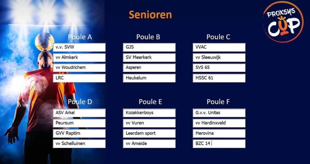 Proxsys Cup 2022 - v.v. LRC Leerdam