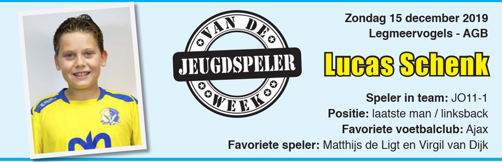Jeugdspeler van de Week - Legmeervogels