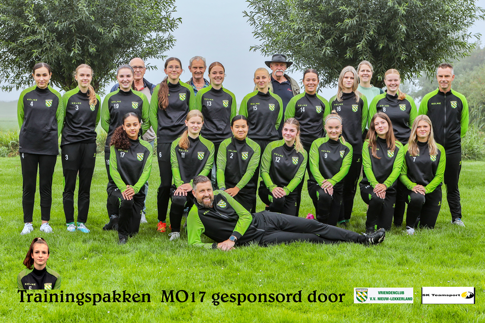 Nieuwe presentatiepakken voor MO17-1 - vv Nieuw Lekkerland