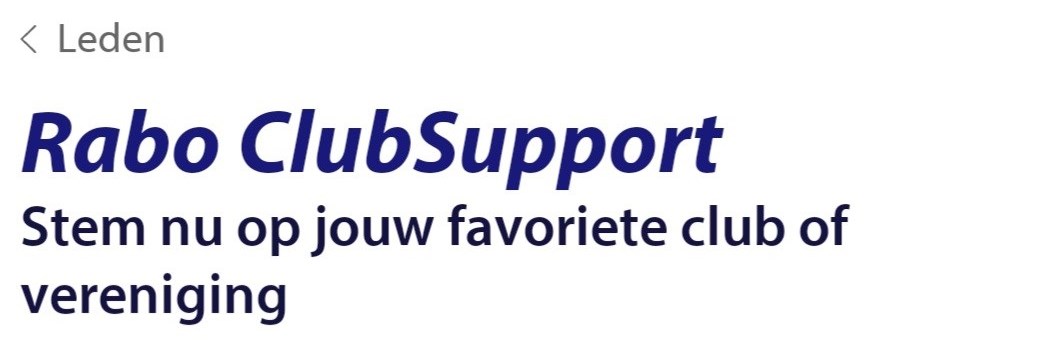 Rabo Club Support - Loenermark