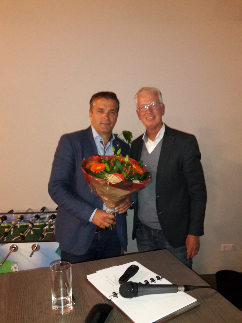 Raymond van Hooft en Joop Vis nemen afscheid bij ALV - v.v. Lyra