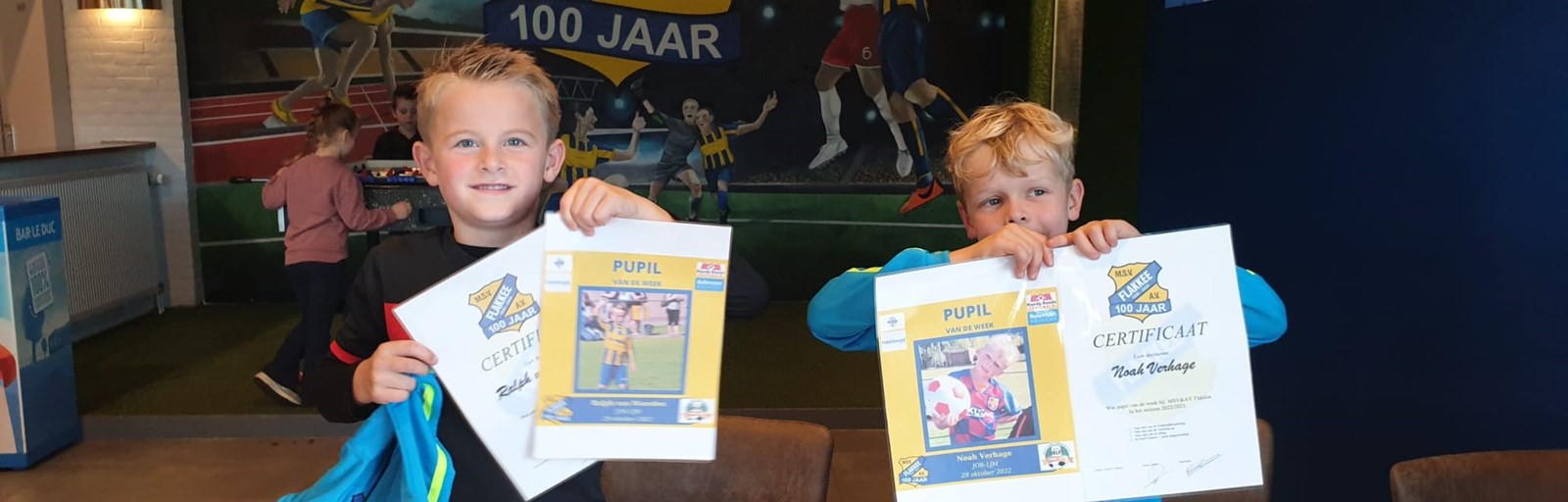 Ralph en Noah hebben genoten als Pupil van de Week - MSV & AV Flakkee