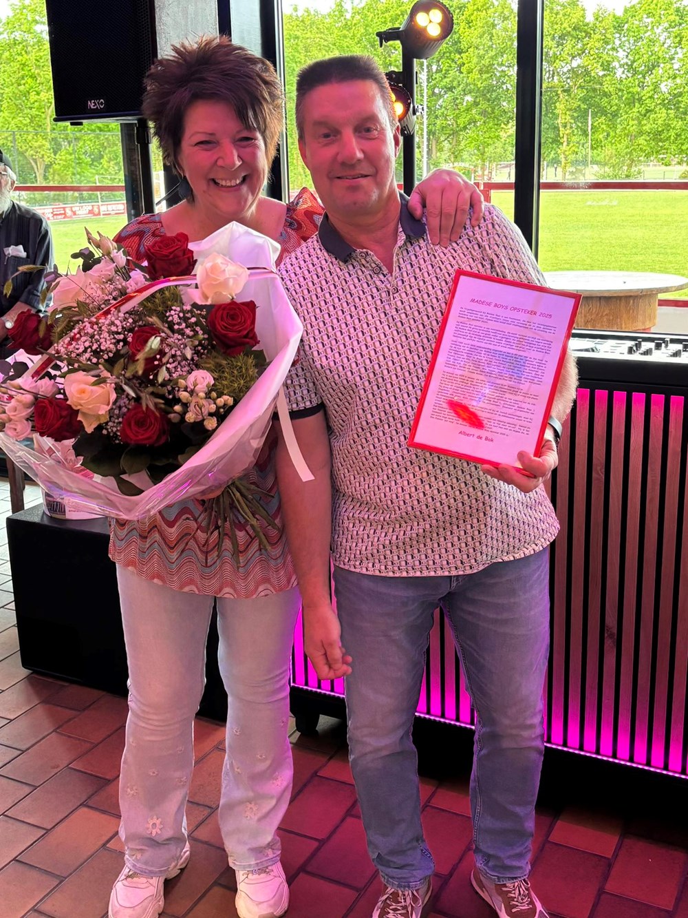 Madese Boys Opsteker 2025 voor Albert de Bok - Madese Boys