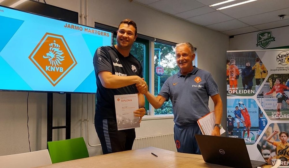 Jarmo Hartgers behaalt Goalkeepercoach 1 diploma - vv NSVV