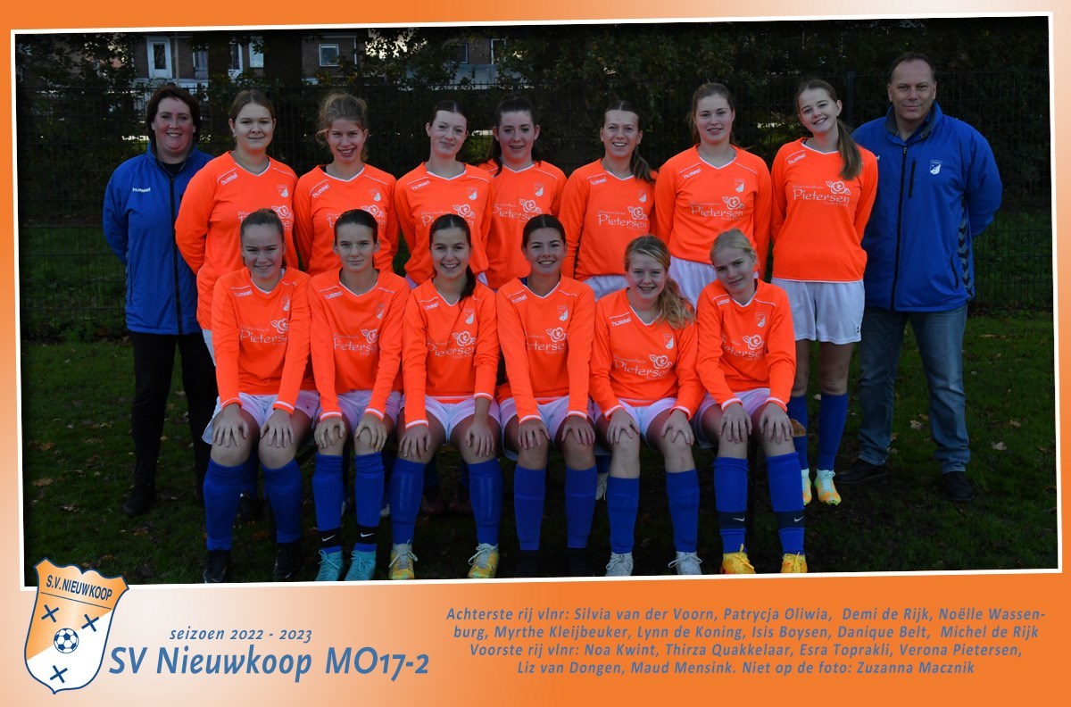 Dubbele cijfers voor MO17-2 tegen RCL - SV Nieuwkoop