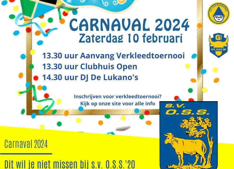 Carnaval 2024 bij s.v. O.S.S.'20 - s.v. O.S.S.'20