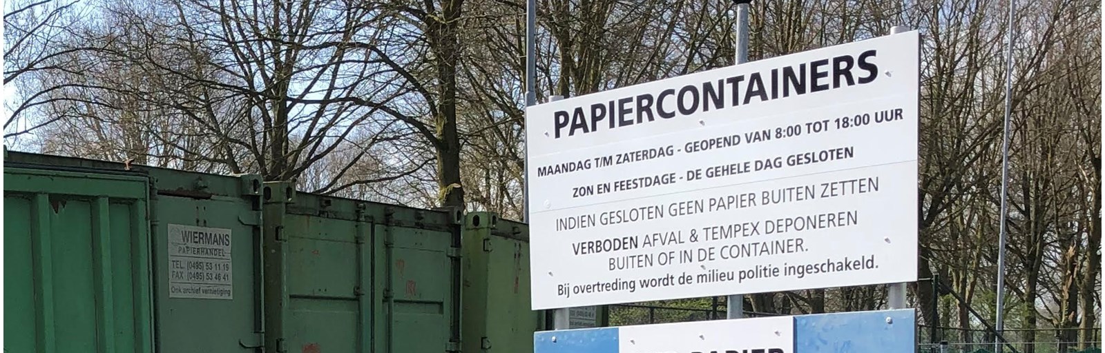 Nieuwe openingstijden Oud papier container - FC ODA | De gezelligste ...