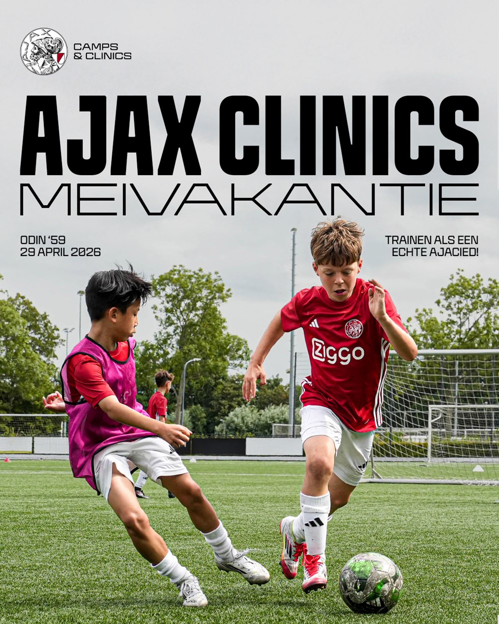 Ajax Clinic in de meivakantie bij ODIN'59 - ODIN'59