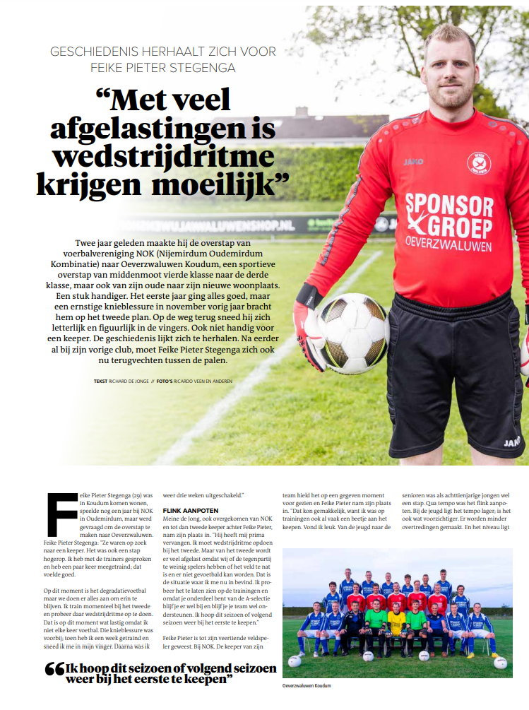 Feike Pieter Stegenga - Oeverzwaluwen Voetbal Koudum