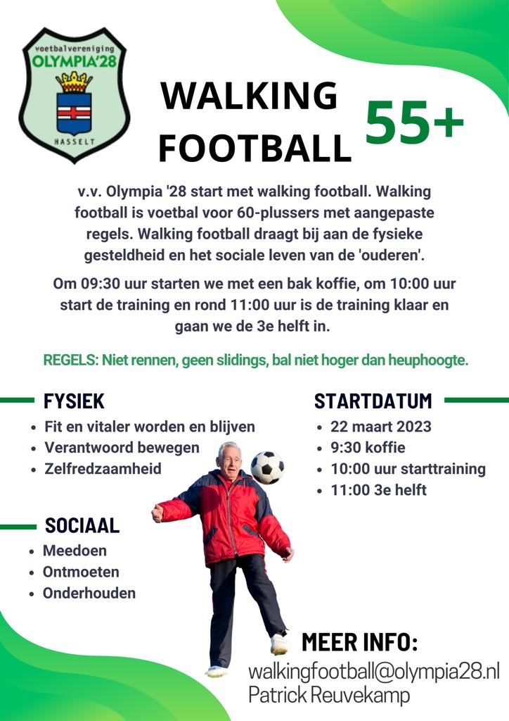 Olympia’28 start met Walking Football