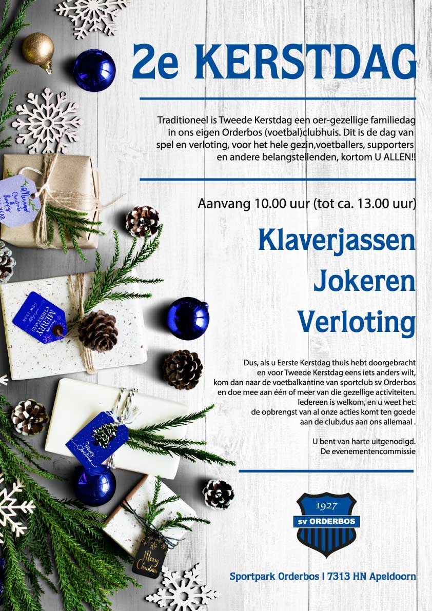 2e kerstdag familie-dag - sv Orderbos