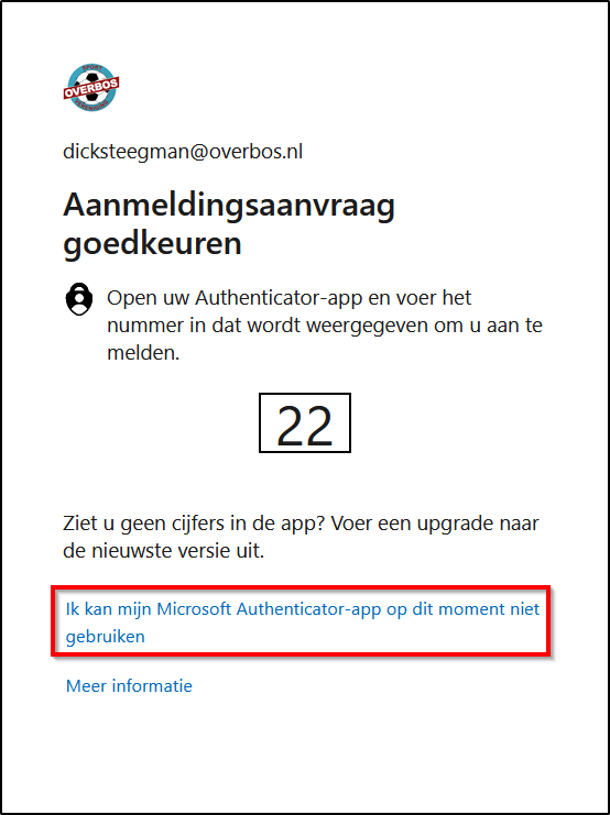 Authenticator instellen op een nieuwe telefoon. - OverbosWEB