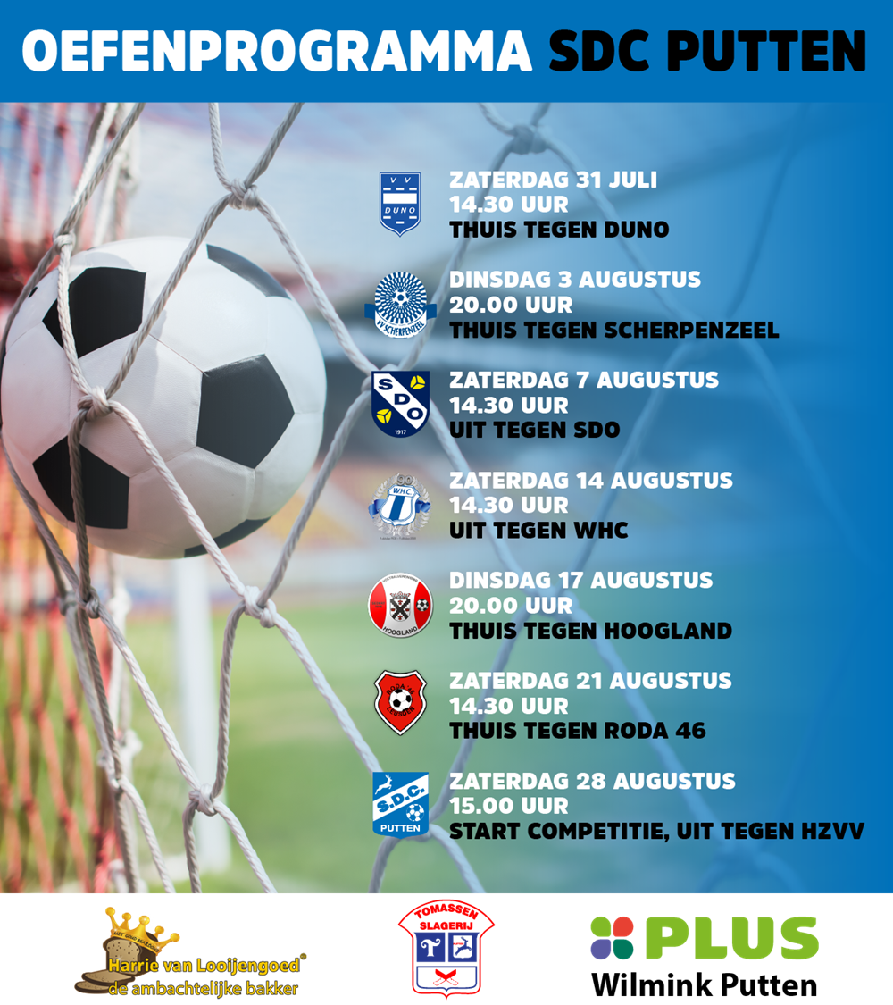 Oefenprogramma SDC Putten - SDC Putten