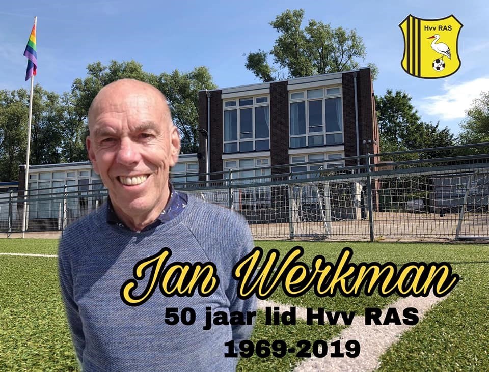 Gouden Speld voor Jan Werkman op druk bezochte Nieuwjaarsreceptie - Hvv RAS