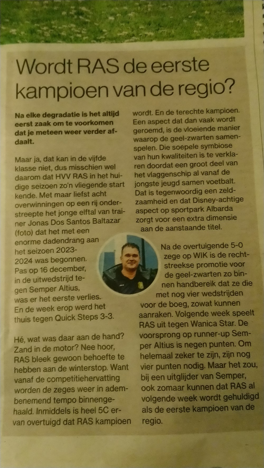 AD/HC: Wordt RAS de eerste kampioen van de regio? - Hvv RAS